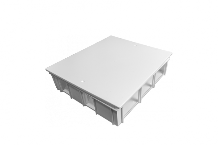 C80 Caja colectora 300x300x80, con tapa y tornillos - Fematel